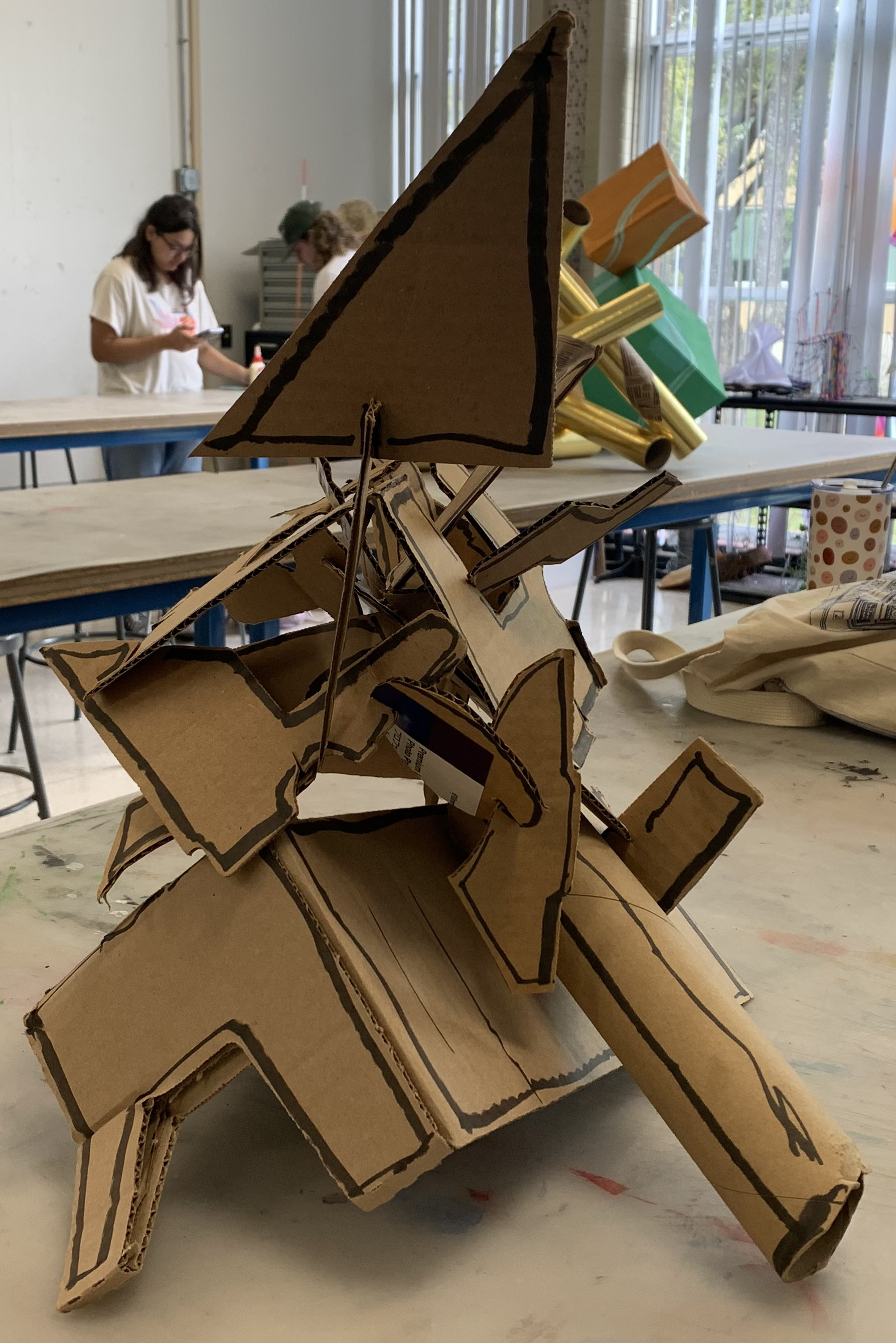 Cartoonish Amalgamation – 3D/Cardboard Post – drawing into space